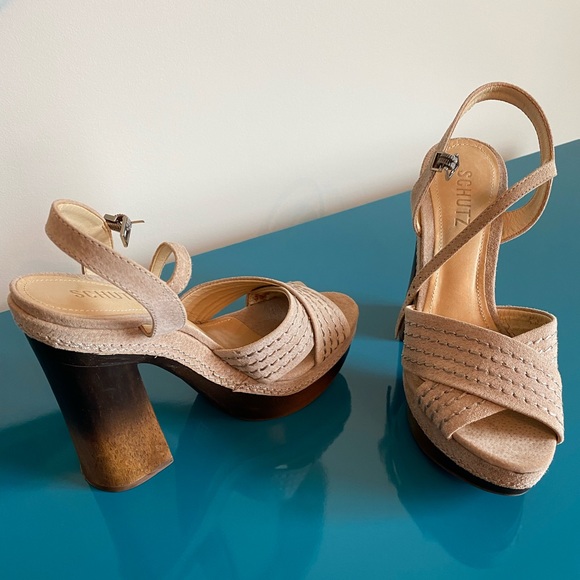 Schultz | Shoes | Schultz Block Heel Sandals | Poshmark